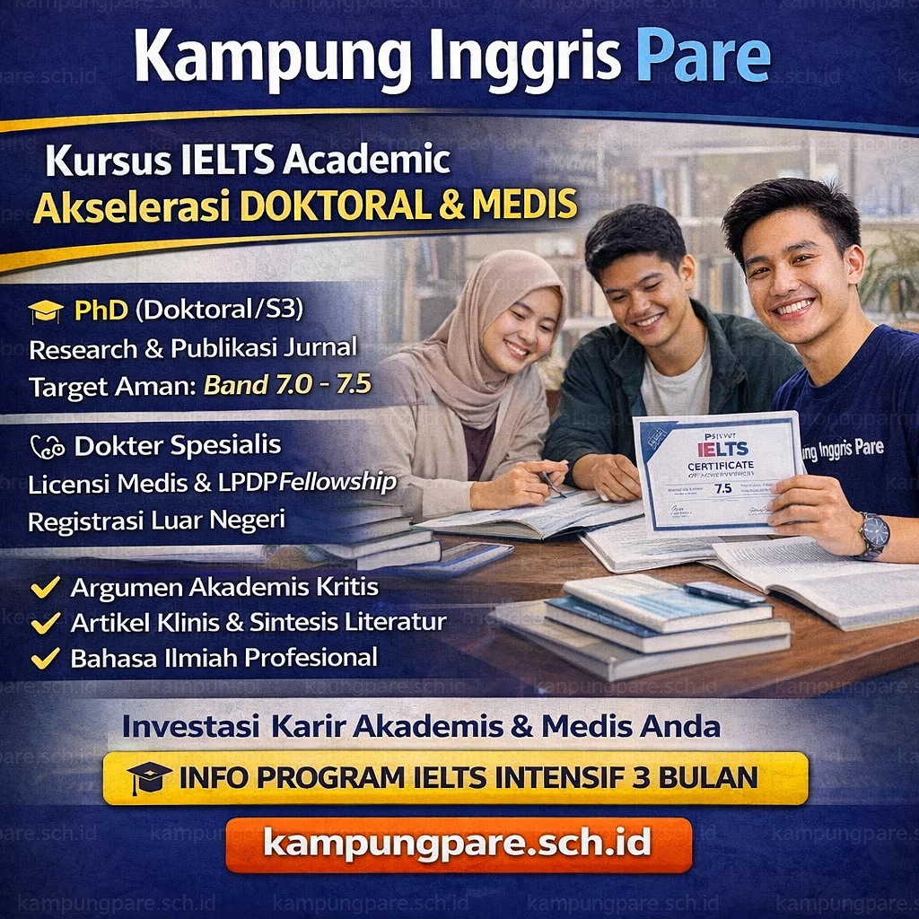 IELTS Academic untuk PhD & Dokter Spesialis (Target Band 7.5) - Kampung ...