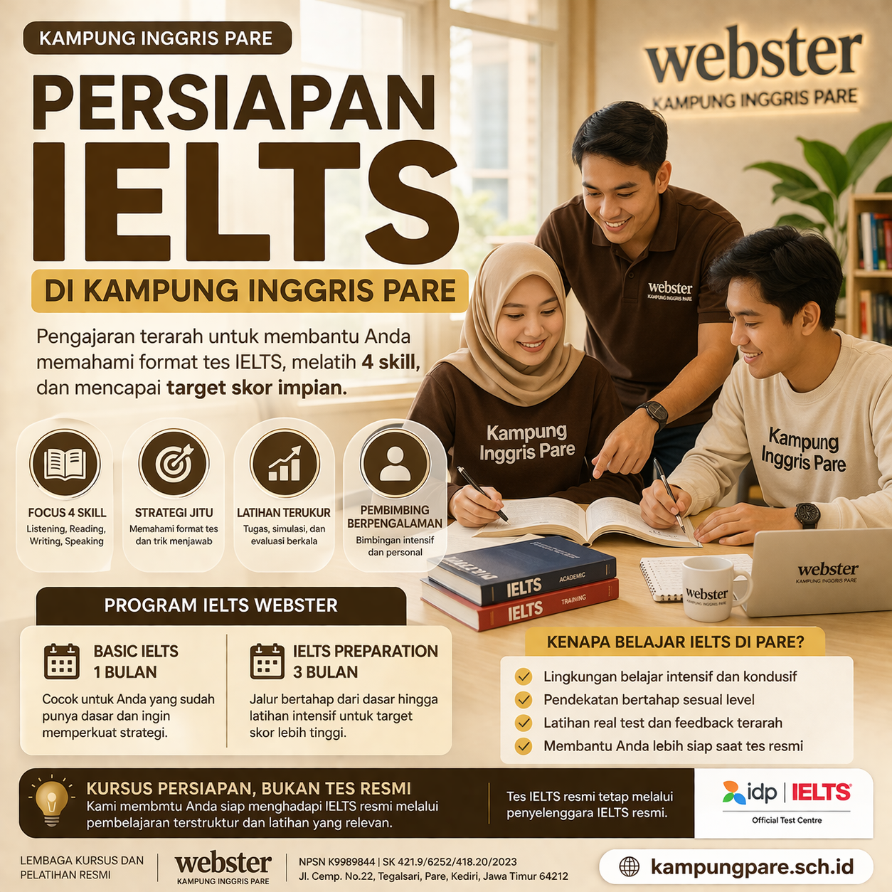 Persiapan IELTS di Kampung Inggris Pare - Kampung Inggris Pare